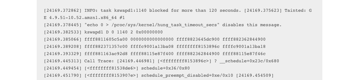 Linux Kernel Tuning: task blocked for more than 120 seconds - Pacific ...