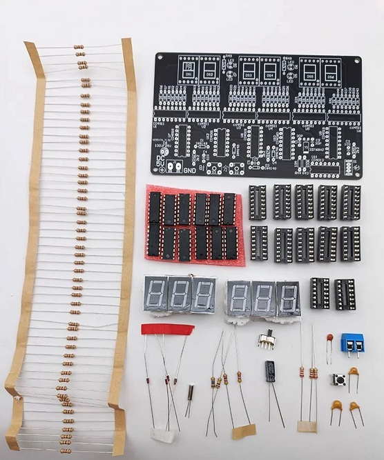 6-bit Digital Circuit Clock DIY Electronic Clock - Teaching Kit ...