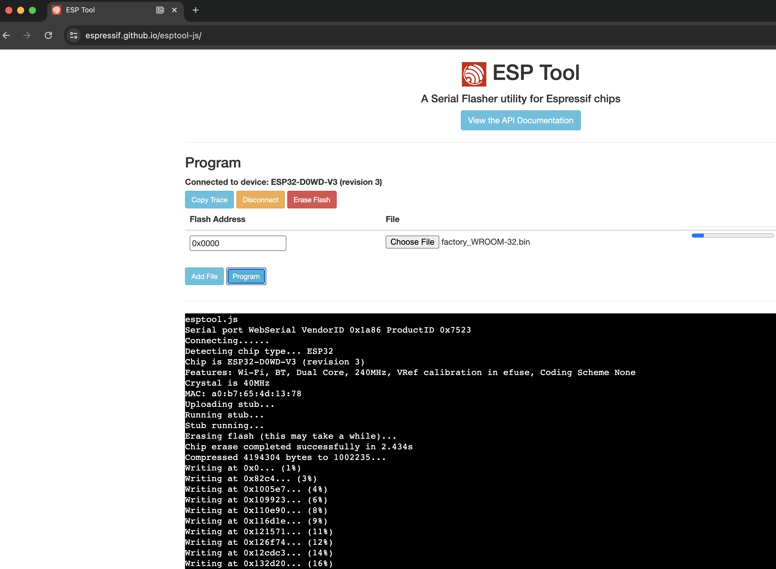 ESP32 firmware reflash - Pacific Custom Engineering
